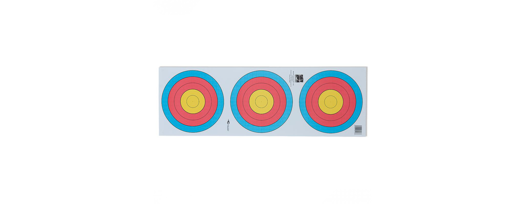 TARGET FACES WORLD ARCHERY 40CM 3-SPOT LARGE CENTRE – SAB – صاب